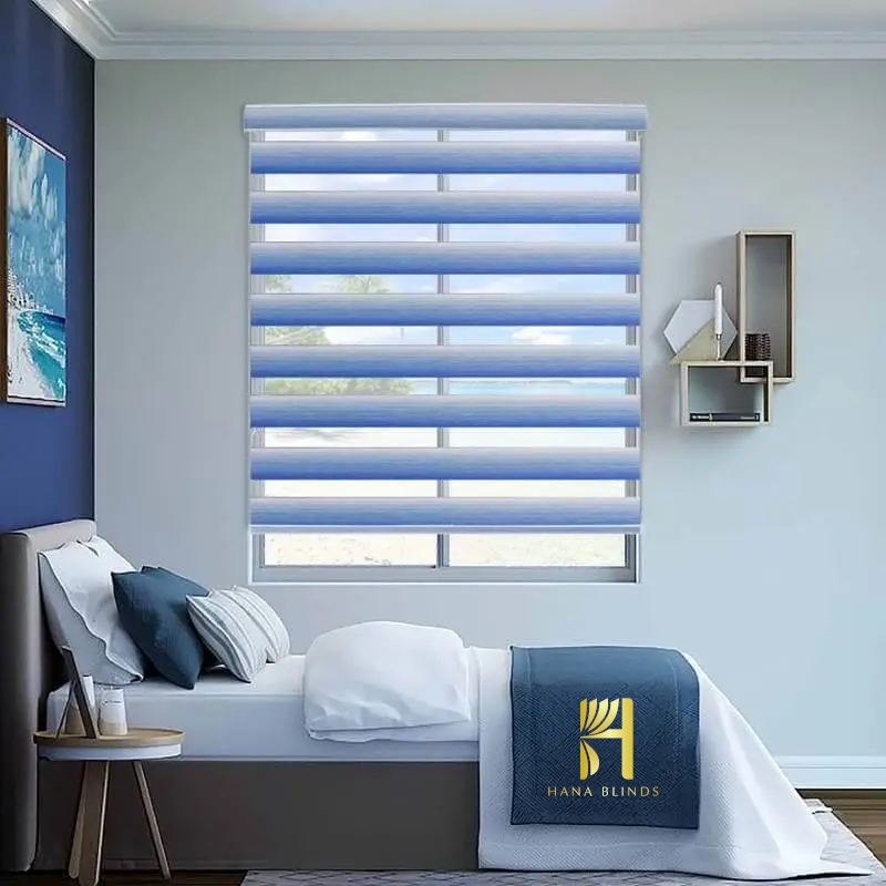 Rèm Cầu Vồng Cho Phòng Ngủ Màu Xanh Biển Mát Mẻ